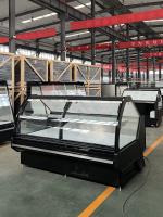 China 1875mm Refrigerated Serve Over Counter Curved Glass Deli Display for Supermarket THEA187CP for sale