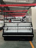 China 1875mm Refrigerated Serve Over Counter Curved Glass Deli Display for Supermarket THEA187CP for sale