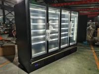 China ELF250MGF Commercial Glass Door Standing up Frozen Foods Display Freezer Upright Freezing Cabinets for sale
