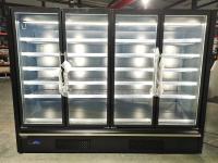 China ELF250MGF Commercial Glass Door Standing up Frozen Foods Display Freezer Upright Freezing Cabinets for sale