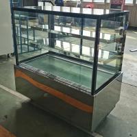 China 1200mm Wide Ventilated Cake Showcase 2‑Shelf Stainless Pastry Chiller for sale