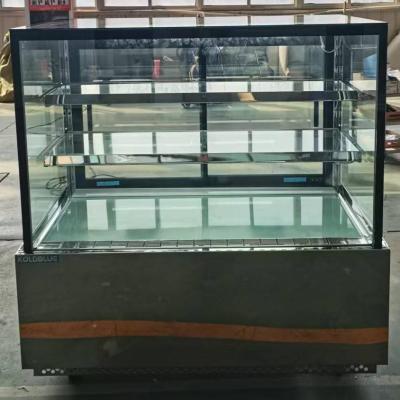 China 1200mm Wide Ventilated Cake Showcase 2‑Shelf Stainless Pastry Chiller for sale