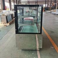 China 1200mm Wide Ventilated Cake Showcase 2‑Shelf Stainless Pastry Chiller for sale