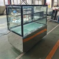 China 1200mm Wide Ventilated Cake Showcase 2‑Shelf Stainless Pastry Chiller for sale