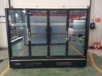China ELF250SGF Auto Defrost Upright Glass Door Fridge Counter Convenience Store Ice Cream Display Freezer for sale