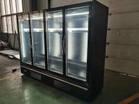 China ELF250SGF Auto Defrost Upright Glass Door Fridge Counter Convenience Store Ice Cream Display Freezer for sale