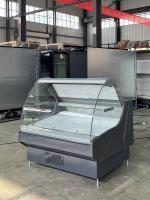China 1300mm Refrigerated Serve Over Counter Curved Glass Deli Display for Supermarket NARO130C for sale