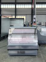 China 1300mm Refrigerated Serve Over Counter Curved Glass Deli Display for Supermarket NARO130C for sale