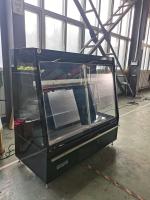 China SEMI GD 1560mm Glass Door Self-Contained Multideck Display Refrigerator – 740mm Depth, 3 Shelves, LED, Low-E Glass for sale