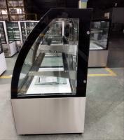 China 900mm Curved Ventilated Cake Chiller 2‑Tier Stainless Dessert Showcase for sale