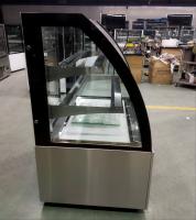 China 900mm Curved Ventilated Cake Chiller 2‑Tier Stainless Dessert Showcase for sale