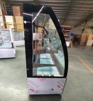 China 1500mm Wide 3‑Tier Curved Cake Chiller Large‑View‑Window Commercial Dessert Showcase for sale