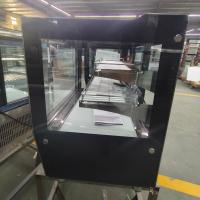 China 660mm Counter‑Top Flat‑Front Cake Chiller Double‑Tempered‑Glass Mini Dessert Showcase for sale