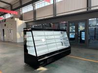 China SEMI250MGD Low-E Glass Door Supermarket Semi Height Fruit and Vegetable Open Display Showcase Commercial Refrigerator for sale