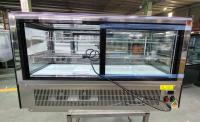 China 1200mm Wide Counter‑Top Flat‑Front Cake Chiller Large‑View Bar Dessert Showcase for sale