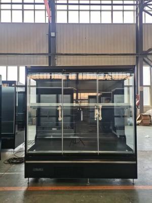 China ELF187MGR Vertical Double Door Low Energy Consumption Air Cooling Fruit Beverage Vegetable Display Refrigerator for sale