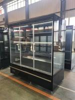 China ELF187MGR Vertical Double Door Low Energy Consumption Air Cooling Fruit Beverage Vegetable Display Refrigerator for sale