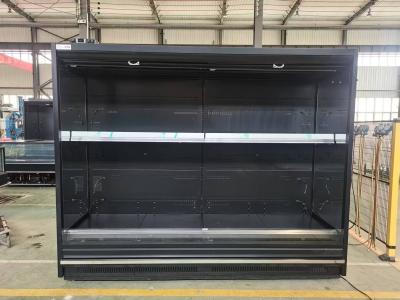 China GAEA 2500mm Multideck Supermarket Display Refrigerator – 840mm Depth, 5 Shelves, LED, SAIWEI EC Fan, Dixell Thermostat, Night Blinds for sale