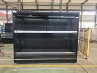 China GAEA 2500mm Multideck Supermarket Display Refrigerator – 840mm Depth, 5 Shelves, LED, SAIWEI EC Fan, Dixell Thermostat, Night Blinds for sale