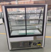 China 1200mm 3‑Tier Curved Cake Showcase Curved‑Glass Air‑Cooled Dessert Chiller for sale