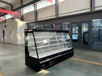 China SEMI250MGD  Supermarket Showcase Commercial Semi-Vertical Refrigerator Fruit Vegetable Display Chiller Cabinet for sale