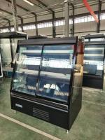China SEMI125SGDS High Efficiency Business Use With Sliding Door Showcase Refrigerator with Digital Temperature Controller for sale