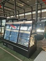 China SEMI 187SGDS Convenience Store Environmental Friendly Customizable Sliding Glass Door type Semi Vertical Multideck Commercial Fridge for sale