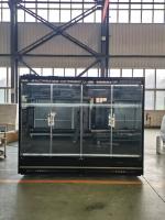 China GAEAECO 2500mm Glass Door Multideck Display Refrigerator – 840mm Depth, 5 Shelves, LED, SAIWEI EC Fan, Dixell Thermostat, Anti-Fog Glass for sale