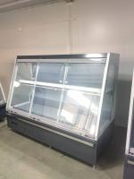 China SEMI187MGD Half-Height Air Curtain Cooler with Temper Clear Glass Perfect for Beverage Showcase for sale