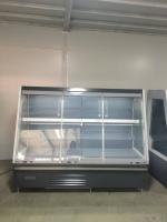 China SEMI187MGD Half-Height Air Curtain Cooler with Temper Clear Glass Perfect for Beverage Showcase for sale
