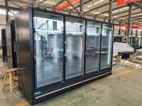 China CRONUS 3120mm Glass Door Multideck Freezer Display Cabinet – 990mm Depth, 5 Shelves, LED, SAIWEI EC Fan, Dixell Thermostat, Triple Anti-Fog Glass for sale