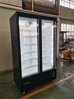 China MAXIMA2DF Convenience Store Vertical Glass Door Refrigerator with Concealed Fan and Duct Refrigeration Model R290 Refrigerant. for sale