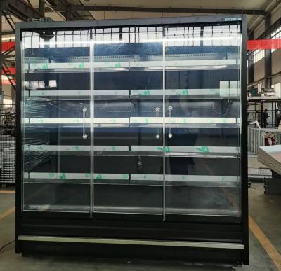 China 1875mm Upright Supermarket Refrigerated Cabinet for Dairy Merchandising for sale