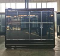 China 2500MM Retail Air‑Curtain Glass‑Door Cooler with Price Tag for Grocery Merchandising for sale