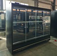 China 2500MM Retail Air‑Curtain Glass‑Door Cooler with Price Tag for Grocery Merchandising for sale