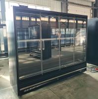 China 2500MM Retail Air‑Curtain Glass‑Door Cooler with Price Tag for Grocery Merchandising for sale