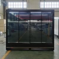 China 2500MM Extra‑Tall Shallow Multideck Open Showcase Cooler for Large Supermarket for sale
