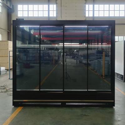 China 2500MM Extra‑Tall Shallow Multideck Open Showcase Cooler for Large Supermarket for sale