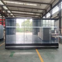 China 3750mm Large‑Scale Air‑Curtain Merchandiser for Supermarket Drink Dairy Group Display for sale
