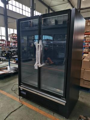 China ELF GF 1370mm Glass Door Self-Contained Multideck Freezer Display Cabinet – 840mm Depth, 5 Shelves, Vertical LED, Triple Anti-Fog Glass for sale