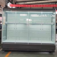 China 2500mm Deepened Upright Air‑Curtain Merchandiser for Supermarket Large‑Pack Drink Dairy for sale