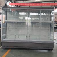 China 2500mm Deepened Upright Air‑Curtain Merchandiser for Supermarket Large‑Pack Drink Dairy for sale