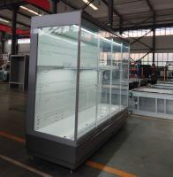 China 2500mm Deepened Upright Air‑Curtain Merchandiser for Supermarket Large‑Pack Drink Dairy for sale