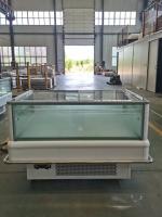 China Glass Top Island Freezer Fridge with Large Viewing Window and Anti-Fog Glass VISION150P for sale