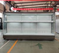 China 3750mm Deepened Upright Refrigerated Cabinet for Hypermarket Dairy & Drink Group Merchandising for sale