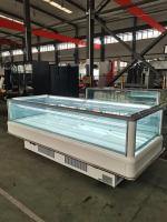 China Supermarket Island Freezer Fridge with 4-Side Triple Glazed Anti-Fog Glass VISION250P for sale
