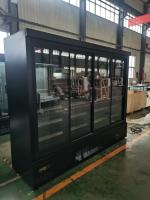 China MAXIMA 4DRS Sliding Glass Door Display Refrigerator Refrigeration Equipment Displays Upright Glass Door Cooler for Store for sale
