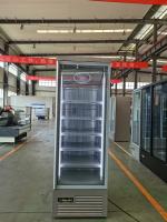 China MAXIMA1DR Vertical Wine Refrigerated Display Cooler Upright Inside LED Drink Cooler Glass Door Beer Chiller for sale