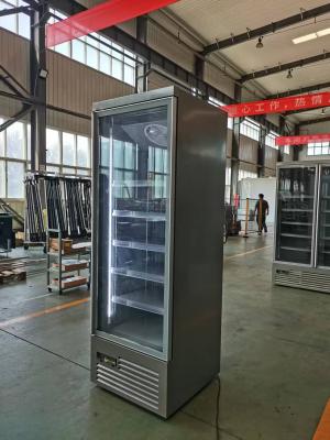 China MAXIMA1DR Vertical Wine Refrigerated Display Cooler Upright Inside LED Drink Cooler Glass Door Beer Chiller for sale