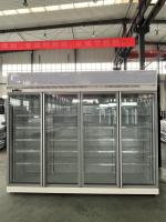 China TRIMA4DR Supermarket Commercial Showcase Drink Fridge Single Door Upright Chiller Glass Display Refrigerator for sale